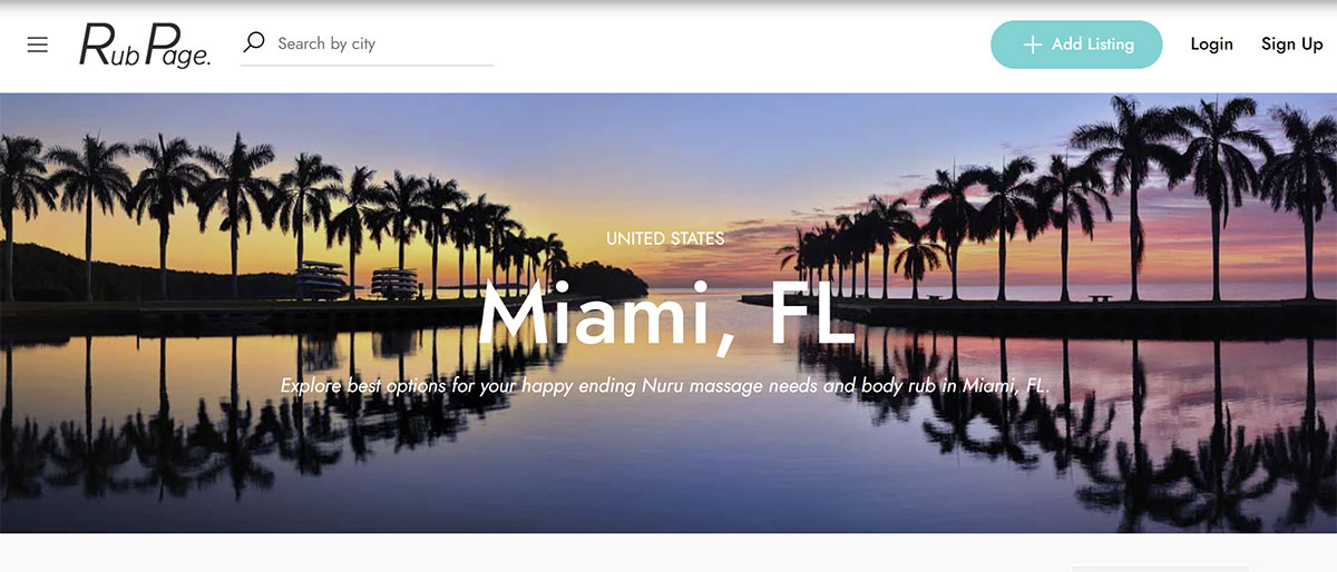 Rubpage Review: A Massage Listing Directory - SexDatingApps